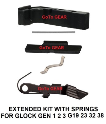 Extended Slide Stop Magazine Catch ESLL Springs For Glock Gen 1 2 3 G19 ...