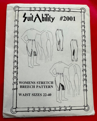 Rare SuitAbility Women’s Stretch Breech Western Sewing Pattern #2001 UNCUT | eBay