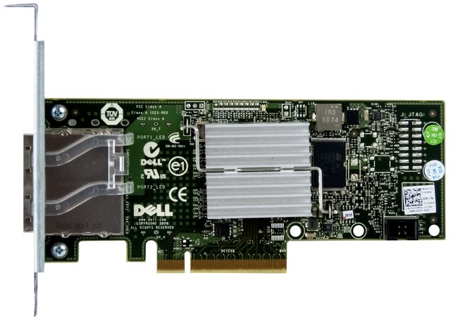 Dell PERC H200 Pci-e 6gb External SAS RAID Controller HBA Card 012DNW ...