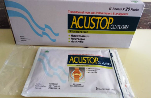 Acustop Cataplasma Patch 6 pieces/pack Release Body Shoulder Joint Neck ...