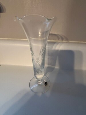 Vintage Princess House Crystal Bud Vase Heritage Pattern 6.25" Rare ...