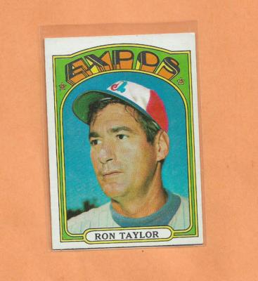 RON TAYLOR TOPPS 1972 CARD # 234 | eBay