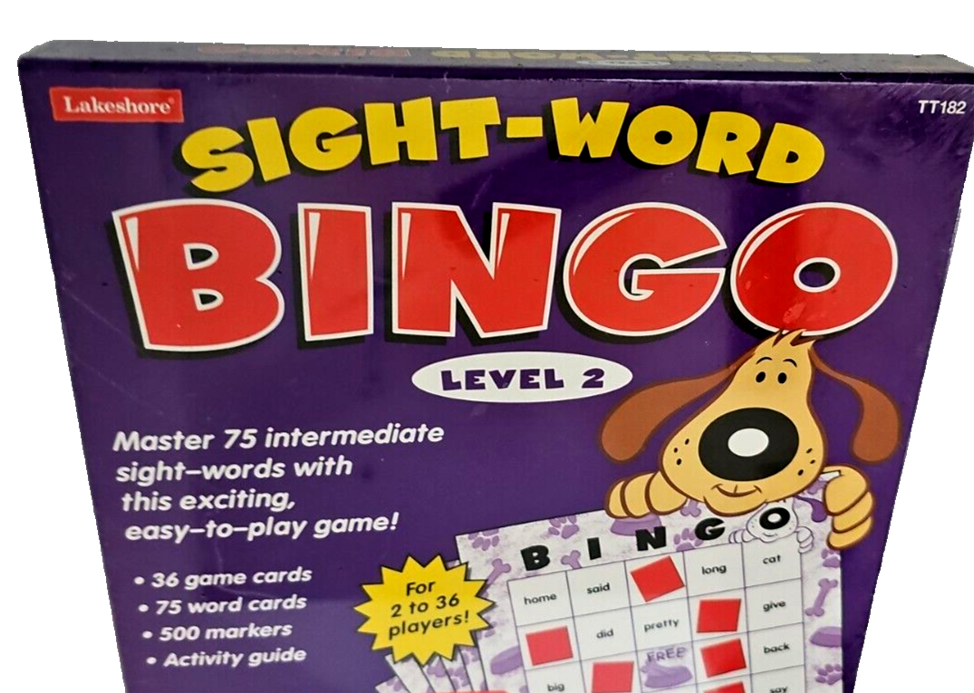 NEW Lakeshore Sight-Word Bingo Children’s Home or School Word Game ...