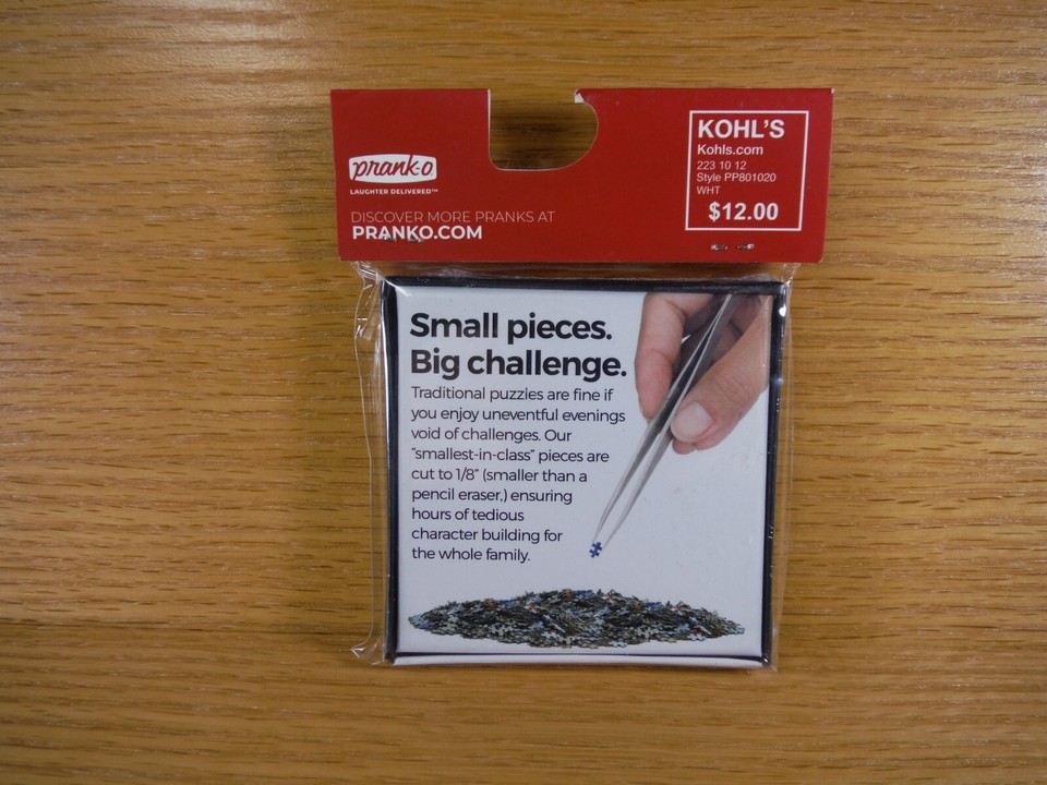 Prank-O 1000 Piece Prank Micro Jigsaw Puzzle New | eBay