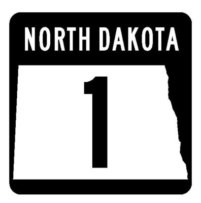 North Dakota State Highway 1 Sticker R4276 Highway Sign Road Sign Decal ...