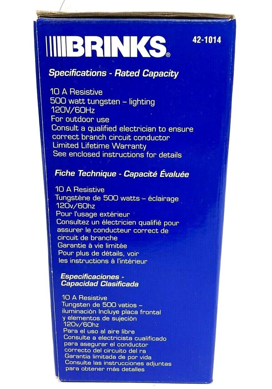 Brinks 24 Hour Timer Outdoor Analog 42-1014 Waterproof Energy Saving ...