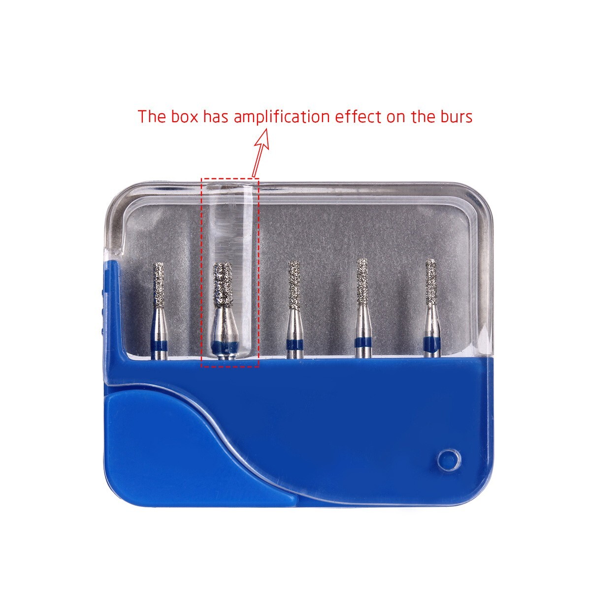 100Pcs AZDENT Dental Diamond Burs High Speed Handpiece Friction Grip 20 ...