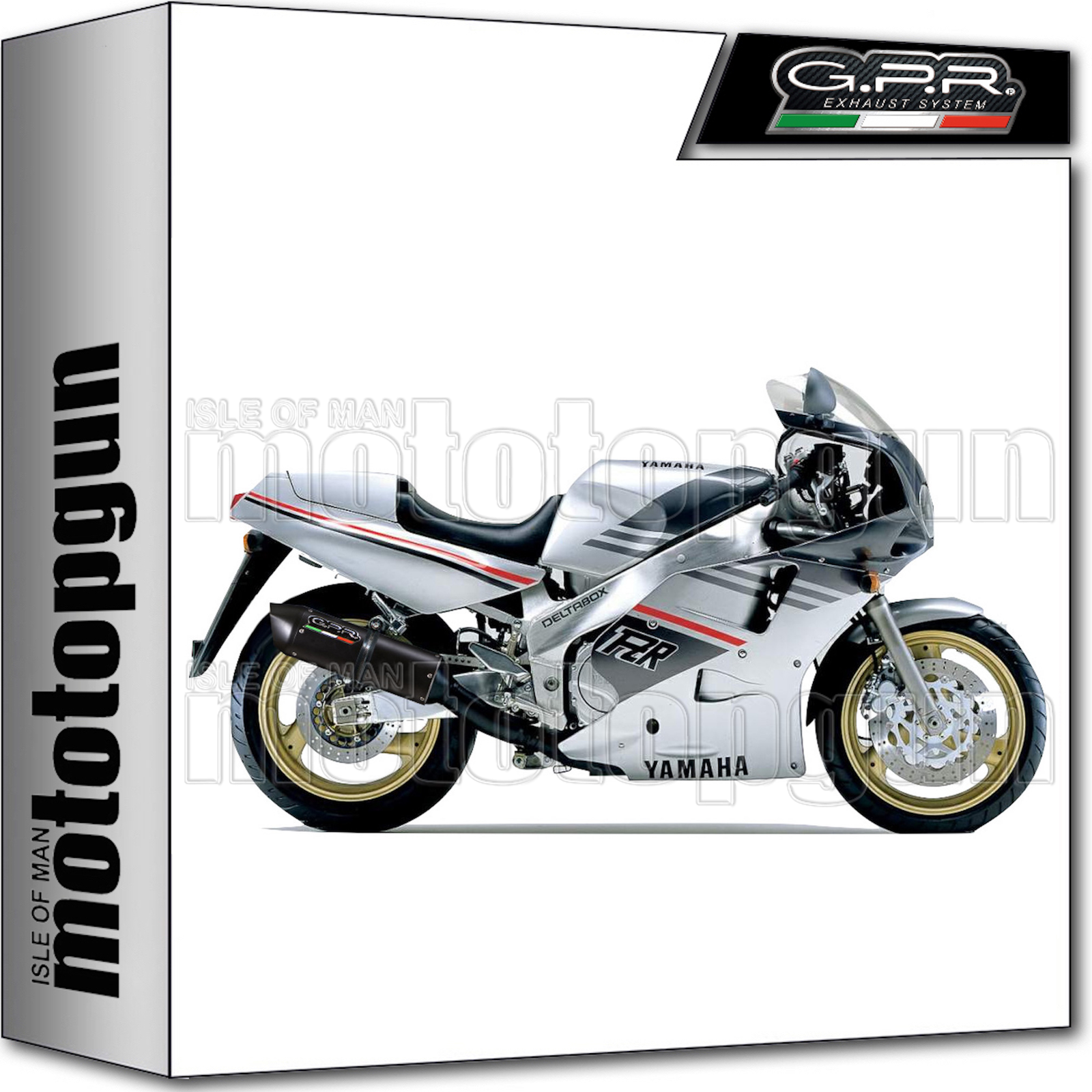 GPR EXHAUST HOM FURORE BLACK YAMAHA FZR 1000 EX-UP 1991 91 1992 92 1993 ...