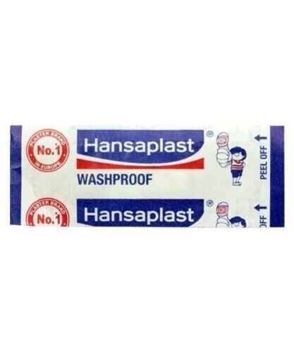 Hansaplast Washproof Medicated water resistant antiseptic Dressing 100 ...