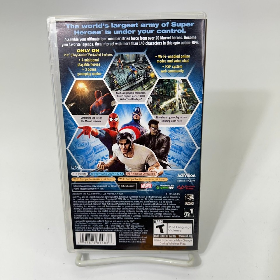 Marvel Ultimate Alliance Standard Case PSP No Game Insert Manual | eBay