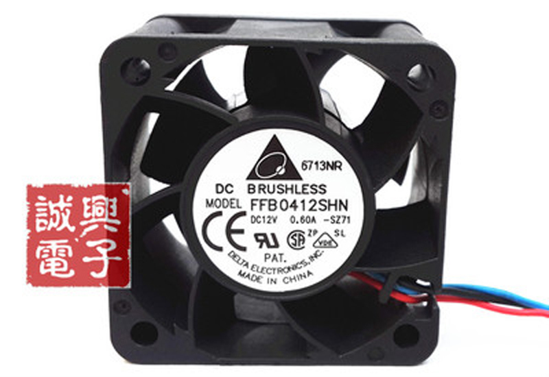 1PC DELTA FFB0412SHN 40x40x28mm DC 12V 0.6A Cooling Fan 3pin Connect ...