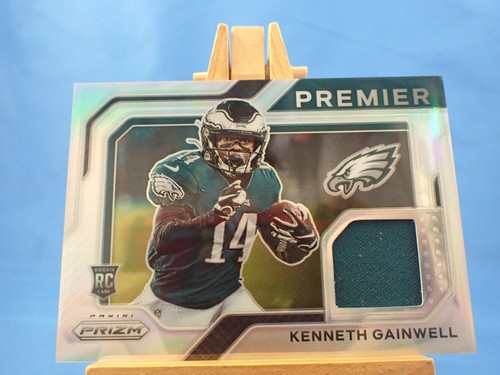 Kenneth Gainwell Prizm 2021 RC Rookie Premier Jersey Materials Silver ...