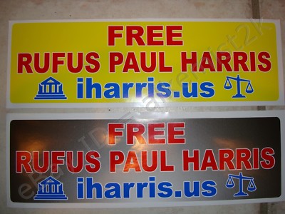 NEW FREE RUFUS PAUL HARRIS IHARRIS.US VINYL BUMPER STICKER ...