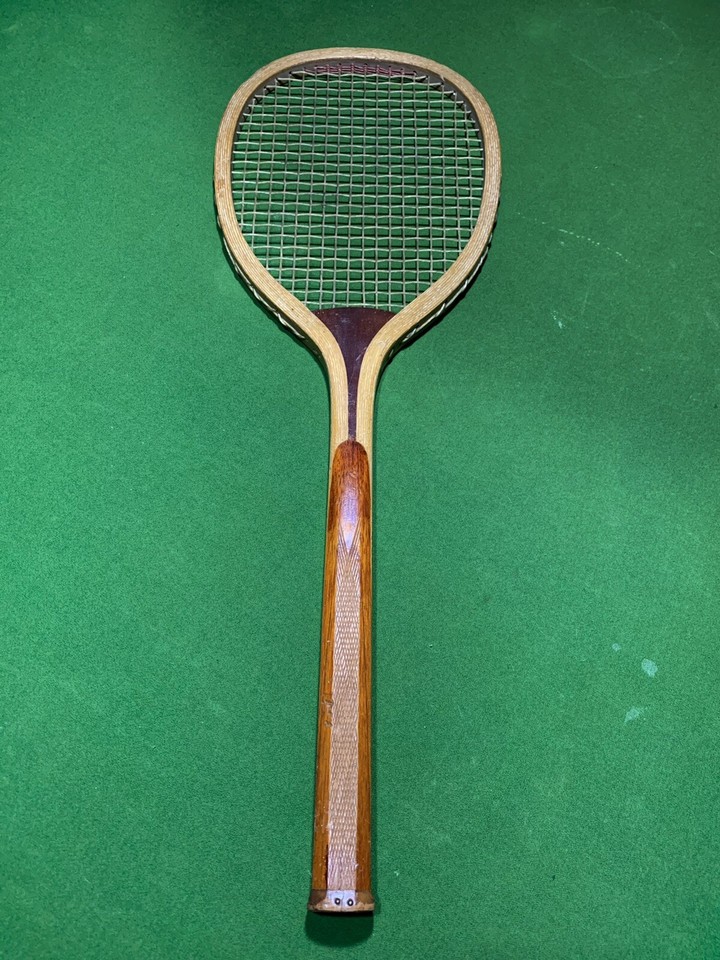 ESTATE ANTIQUE & VINTAGE RARE TENNIS RACKET HOF LOT #1 LENGLEN LONE ...