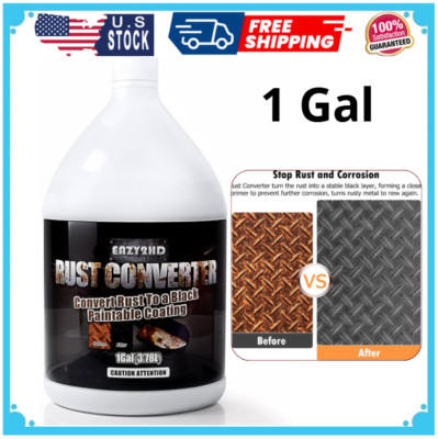 Eazy2Hd Rust Converter for Metal, 1 Gallon Professional Rust Inhibitor ...