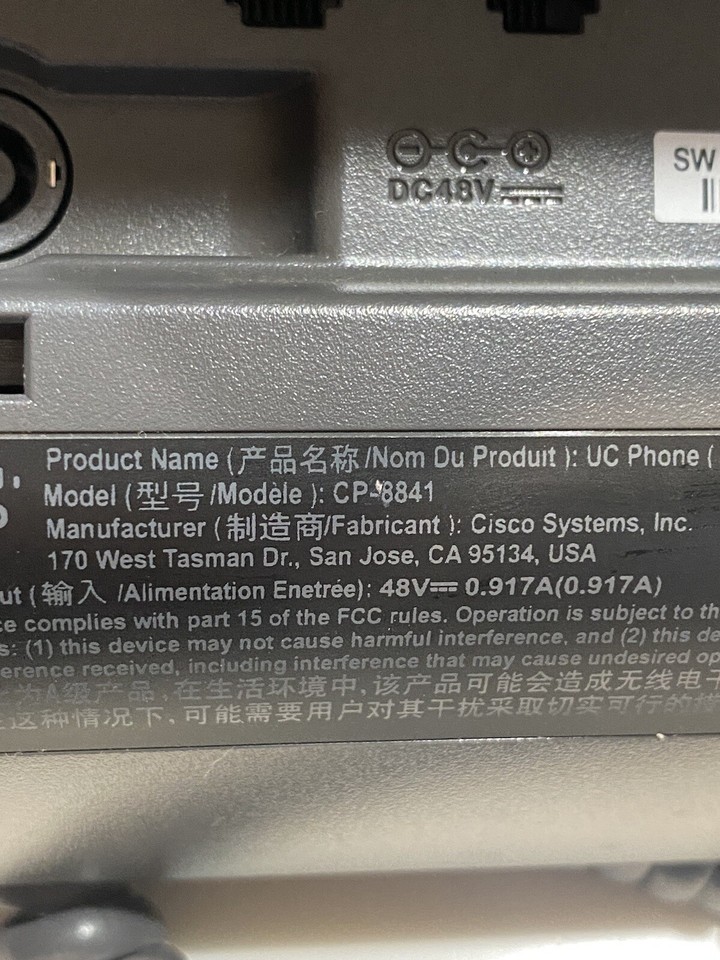 Cisco Phone VoIP CP-8841-K9 Business w/Plantronic corded headphone multi line | eBay