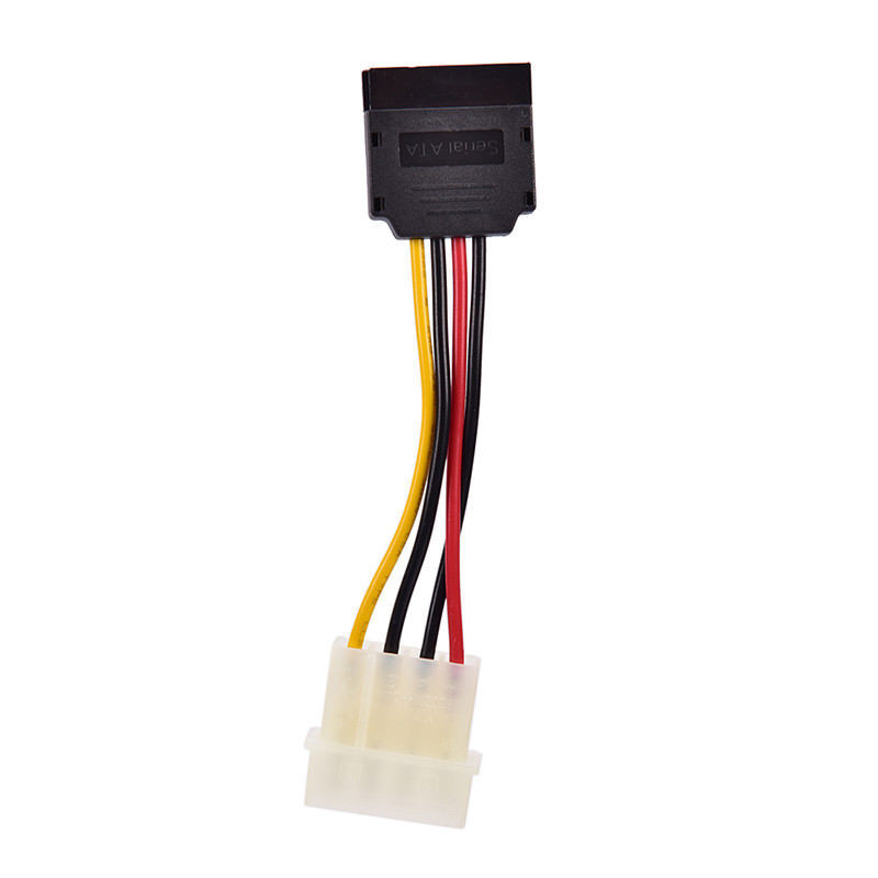 Molex to SATA Power Adaptor Cable 4 pin to 15 pin For HDD Hard Drive ...