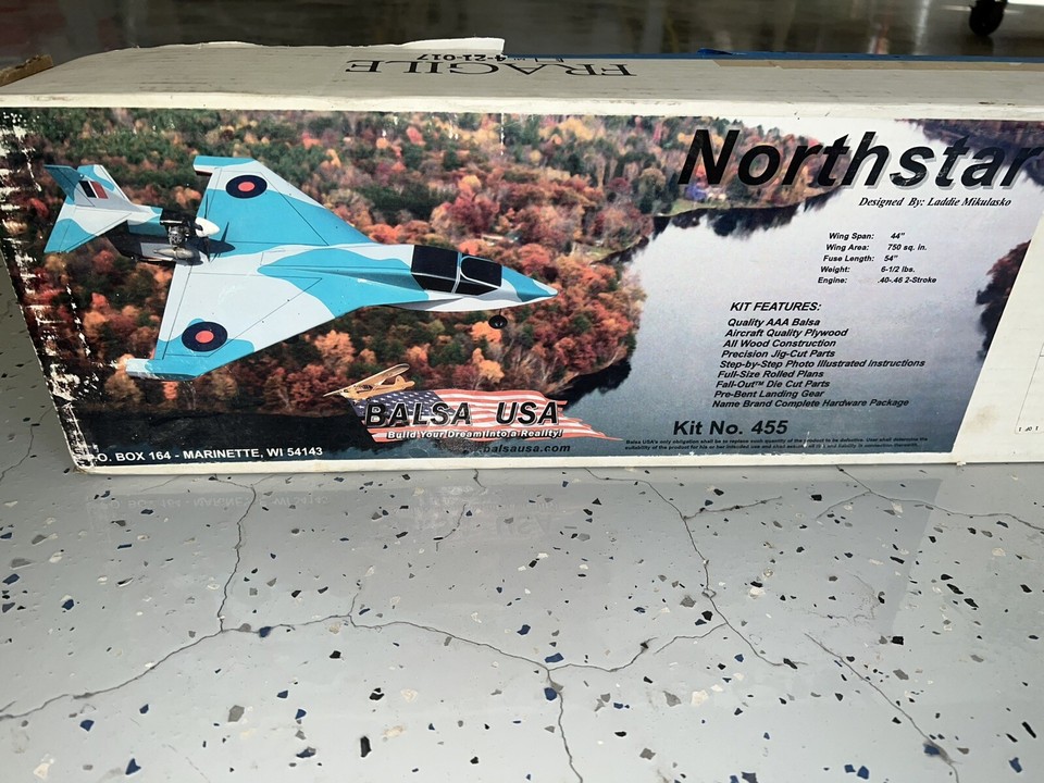 Balsa USA Northstar Flying Boat Seaplane Rc Remote control Airplane kit #455 | eBay
