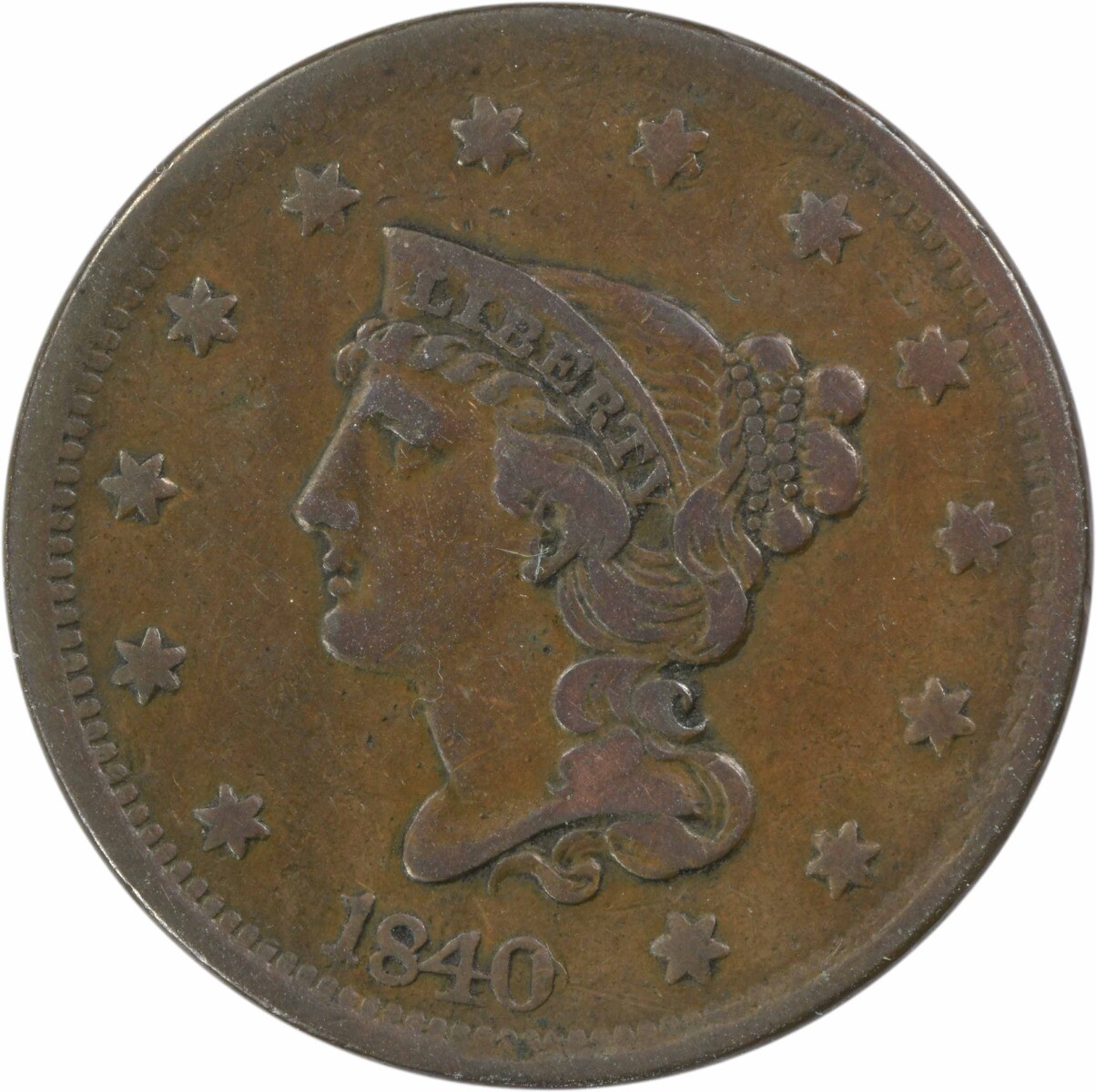 1840 Large Cent VF Uncertified #320 | eBay