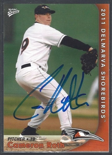 2011 MultiAd Sports Delmarva Shorebirds - Cameron Roth #20 (RC) for ...
