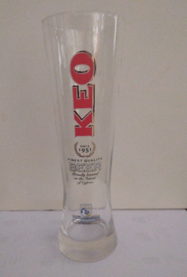 KEO Beer Glass (0. 500L)Authentic Cypriot Beer Glass with Logo (limited ...