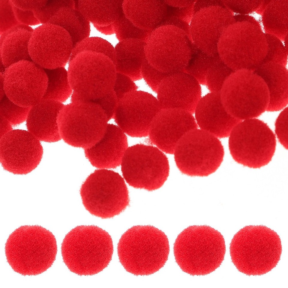250 Pcs Pom Poms Arts and Crafts Assorted Pompom Balls Artificial ...