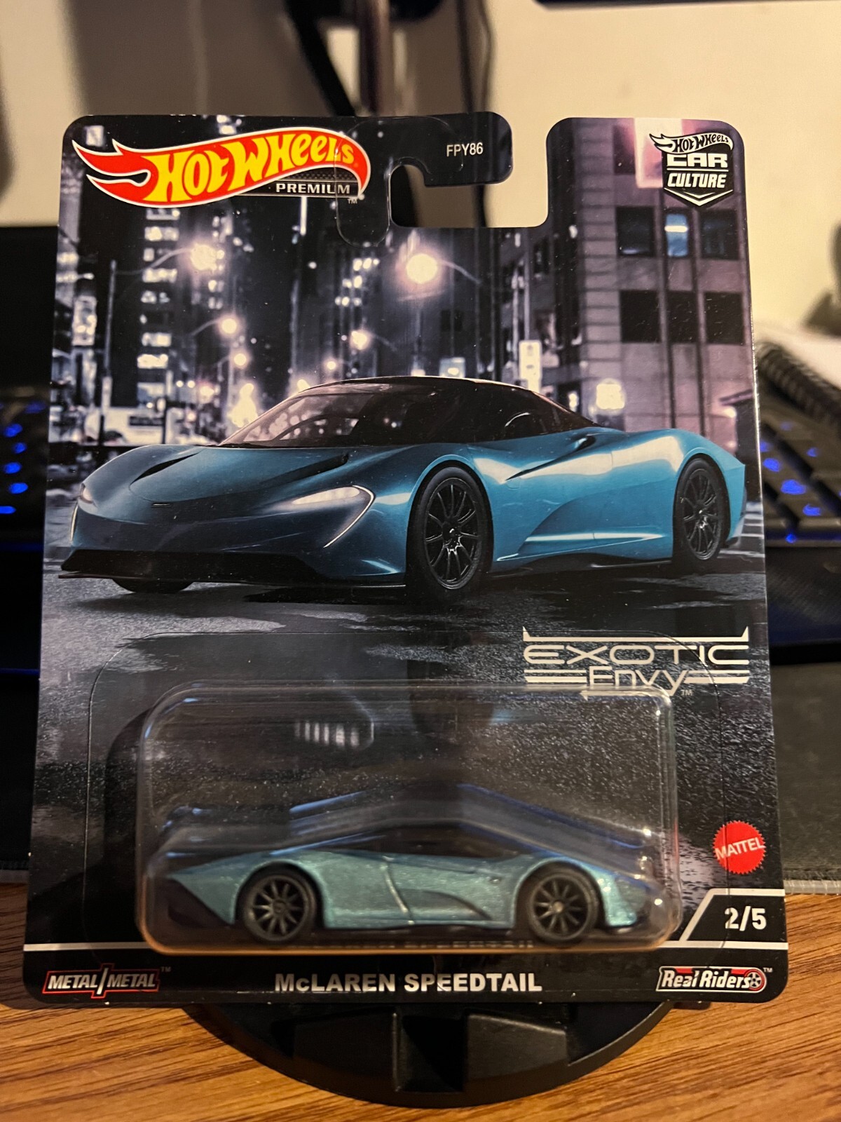 Hot Wheels Premium Car Culture Exotic Envy 2/5 Blue McLaren Speedtail ...