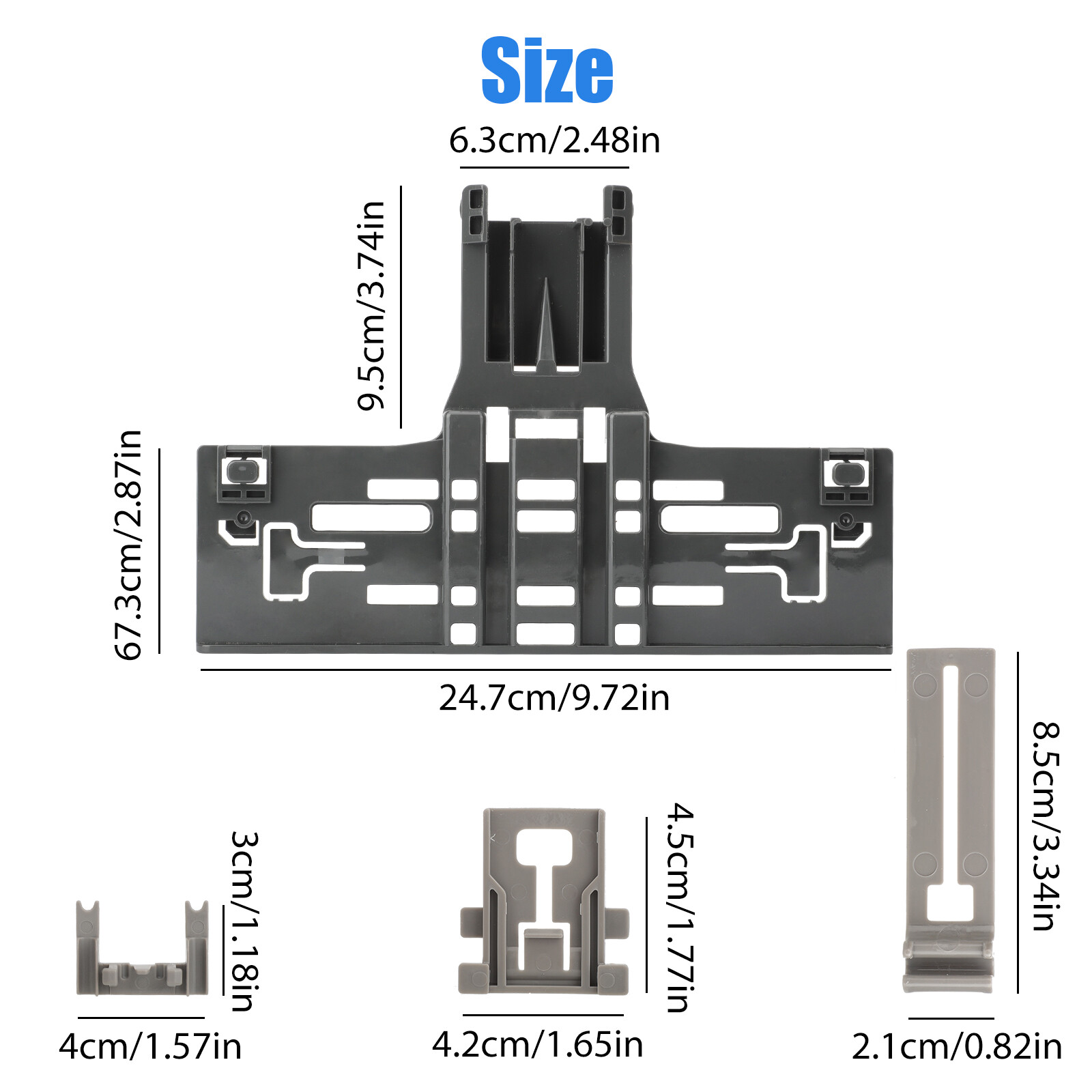 8 Pcs Upgraded Dishwasher Top Rack Adjuster Replacements Parts Kit For ...