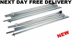 NEW CAMPTECH UNIVERSAL UPRIGHT POLE SET PAIR REAR PORCH AWNING ...