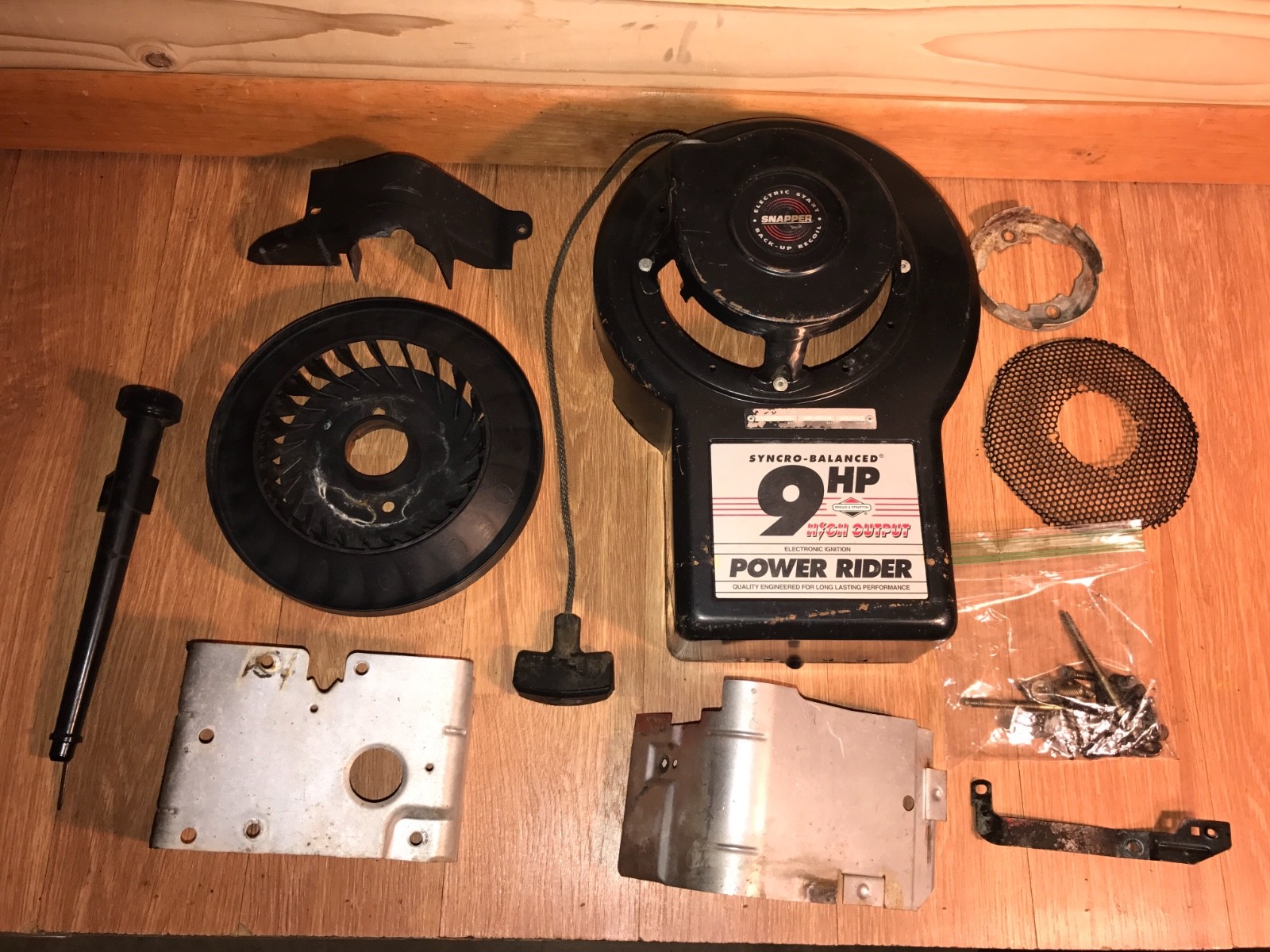 Snapper Briggs & Stratton Model 28A707 Misc Engine Covers Shrouds Fan ...