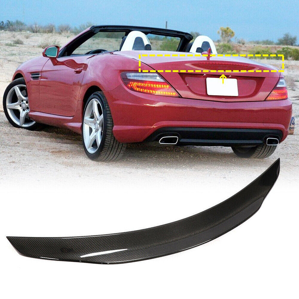 Carbon Fiber Rear Trunk Spoiler Wing For Benz R172 SLK-CLASS 11-16 SLC ...