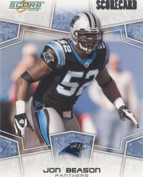 2008 Score - Jon Beason #46 Scorecard /649 for sale online | eBay
