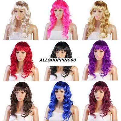PARRUCCHE DONNA CAPELLI LUNGHI TUTTI I COLORI TRAVESTIMIENTI,FESTE ...