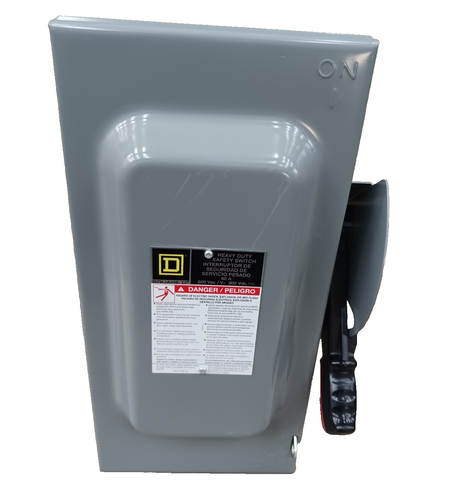 New Square D H362 60 Amp Fusible Safety Switch 3P 240/480/600 Vac Nema ...