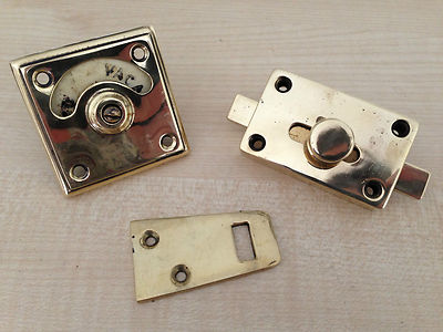 Antique Brass Bronze Toilet WC Door Lock Latch Bolt Vacant Engaged ...