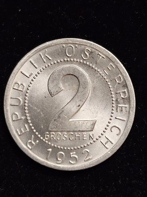 1952 Austria 2 Groschen Coin | eBay