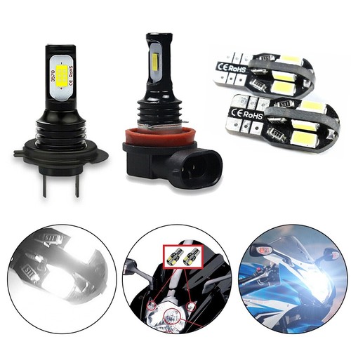 Parking Light Bulbs LED Headlight 4pcs LED Bulbs DC 12V ~ 24V Dust Seal ...
