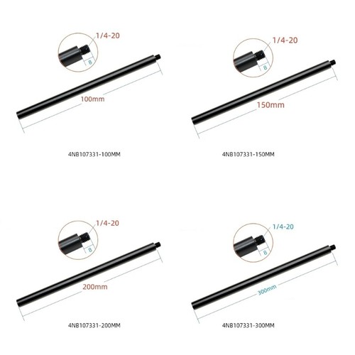 Metal Extension Bar 4 Connectors Mount Rod Lightweight Extension Poles ...
