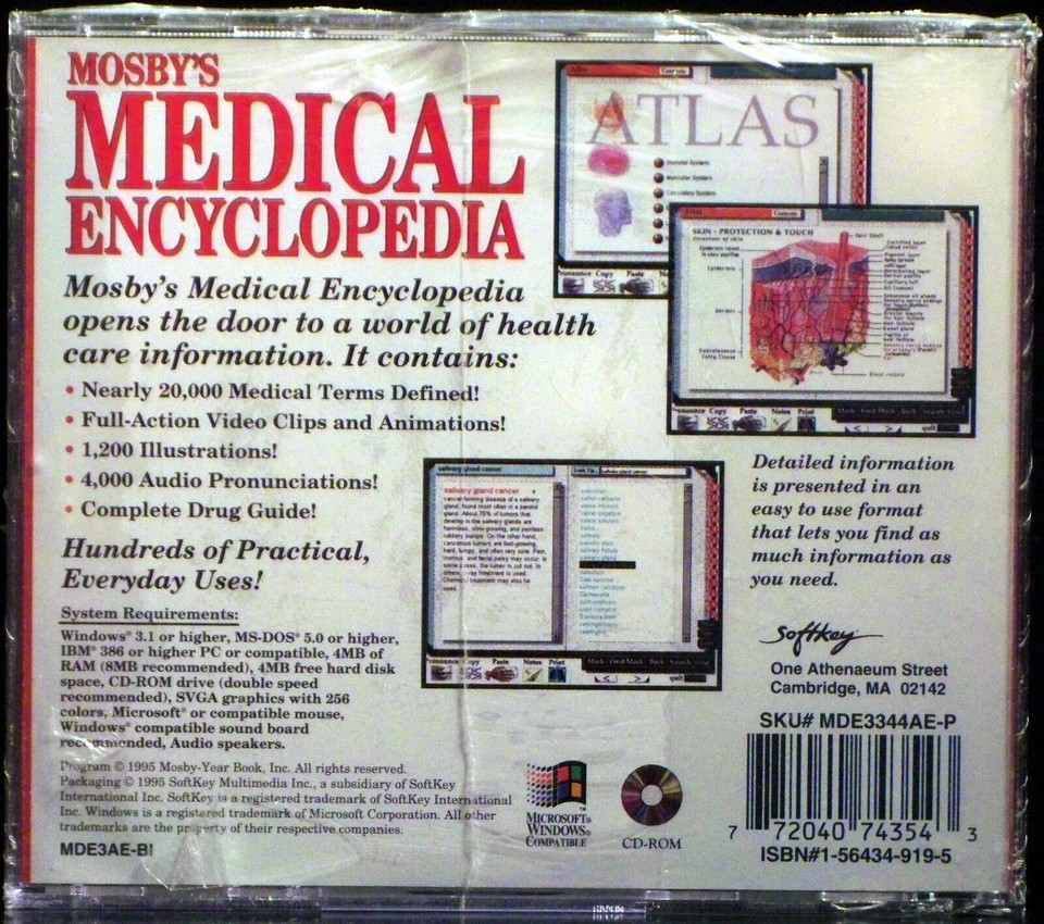 Mosby's Medical Encyclopedia - The Complete Home Medical Reference by Softkey | eBay