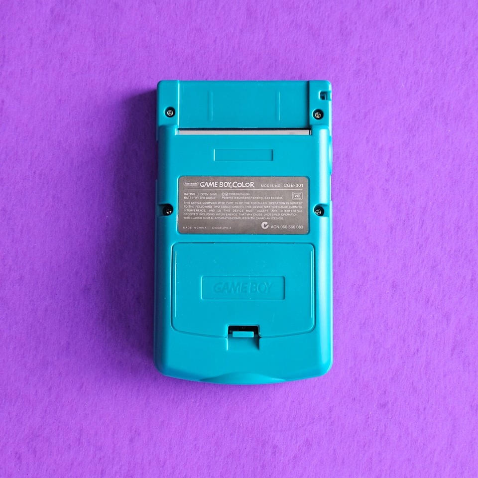 Nintendo Game Boy Color Teal Blue Green 👾 CGB-001 GBC RESTORED NEW BODY ...