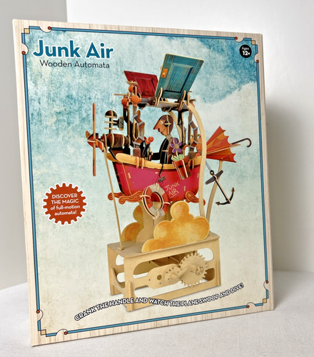 Clockwork Dreams: Junk Air Wooden Automata Model Kit, Open Box/ Sealed ...