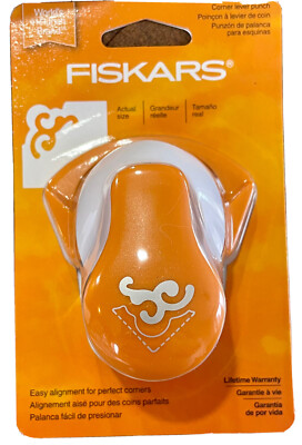 Fiskars Corner Lever Punch Scrapbook Paper Punch-New! | eBay
