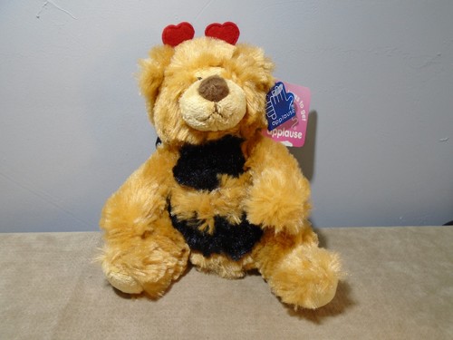 RUSS BERRIE BREEZY BEE TEDDY BEAR BEAN BOTTOM 7" PLUSH APPLAUSE (ML538 ...