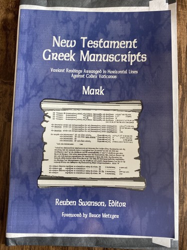 Mark- New Testament Greek Manuscripts (2002, Trade Paperback ...