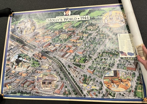 Pleasant Company Molly's World Map Poster | eBay