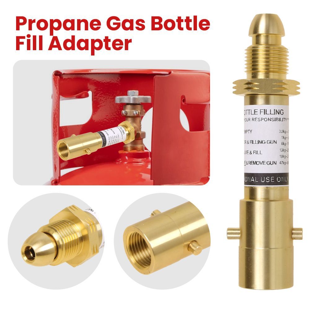 Refill Propane Gas Bottle LPG UK Fill Adapter Filling Point Bayonet ...