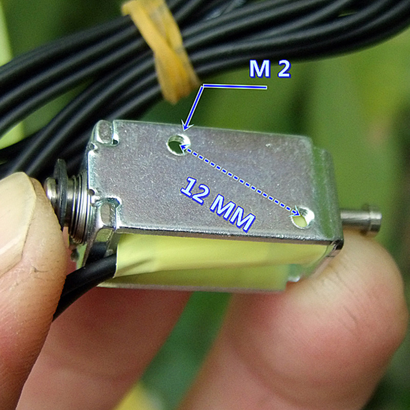 DC 12V Push Pull Suction Type Spring Magnet Rod Mini DC Solenoid ...