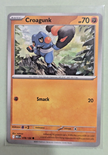 Croagunk 078/132 Regular Pokemon TCG: Me01 Mega Evolution | eBay