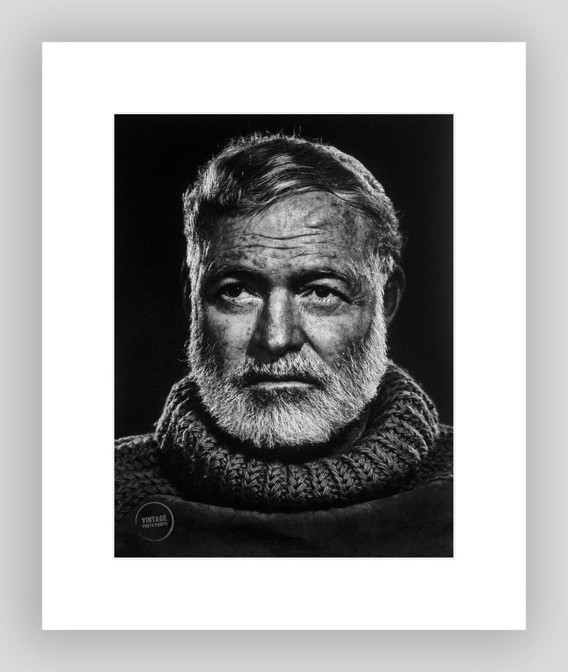 VTG Yousuf Karsh Print Ernest Hemingway Portrait Photogravure Art 1957 ...