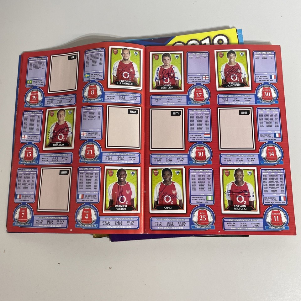 Panini Merlin Football Sticker Album Bundle x10 - All Part Complete (T ...
